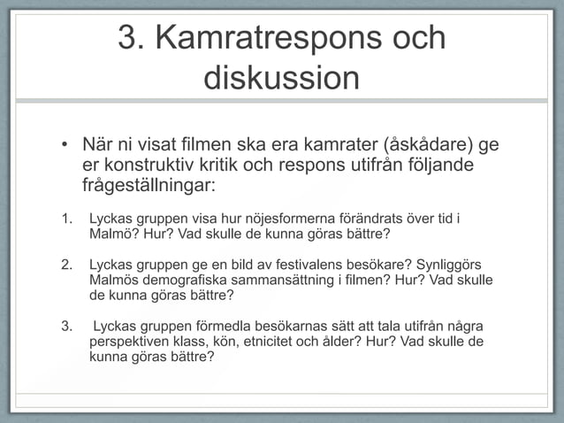 Redovisning vårt malmö | PPTX