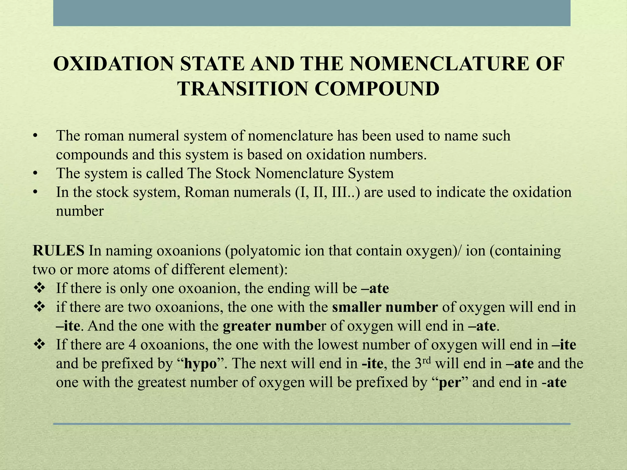 IB Chemistry SL Redox | PPTX
