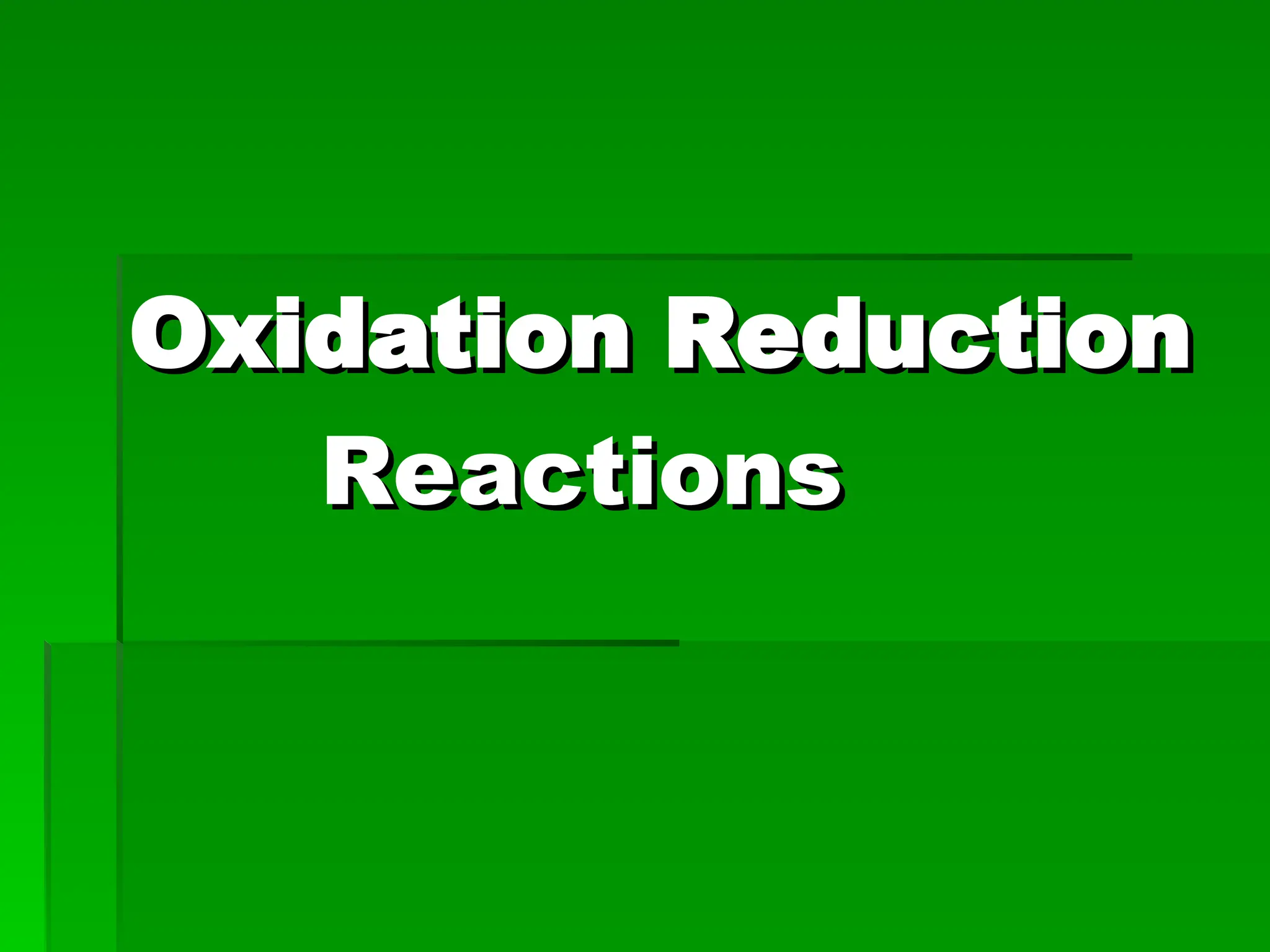 Redox , oxidation reaction , oxidizing agent | PPT