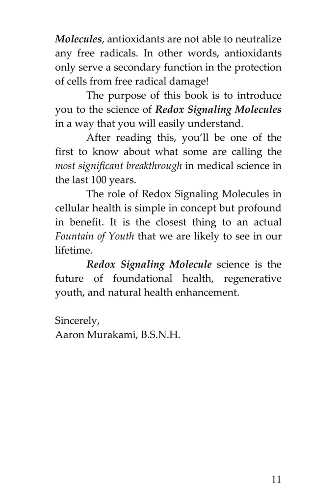 Redox Signaling Molecules | PDF
