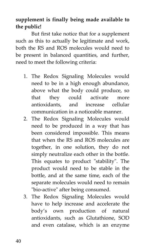 Redox Signaling Molecules | PDF | Herbs and Supplements | Alternative ...