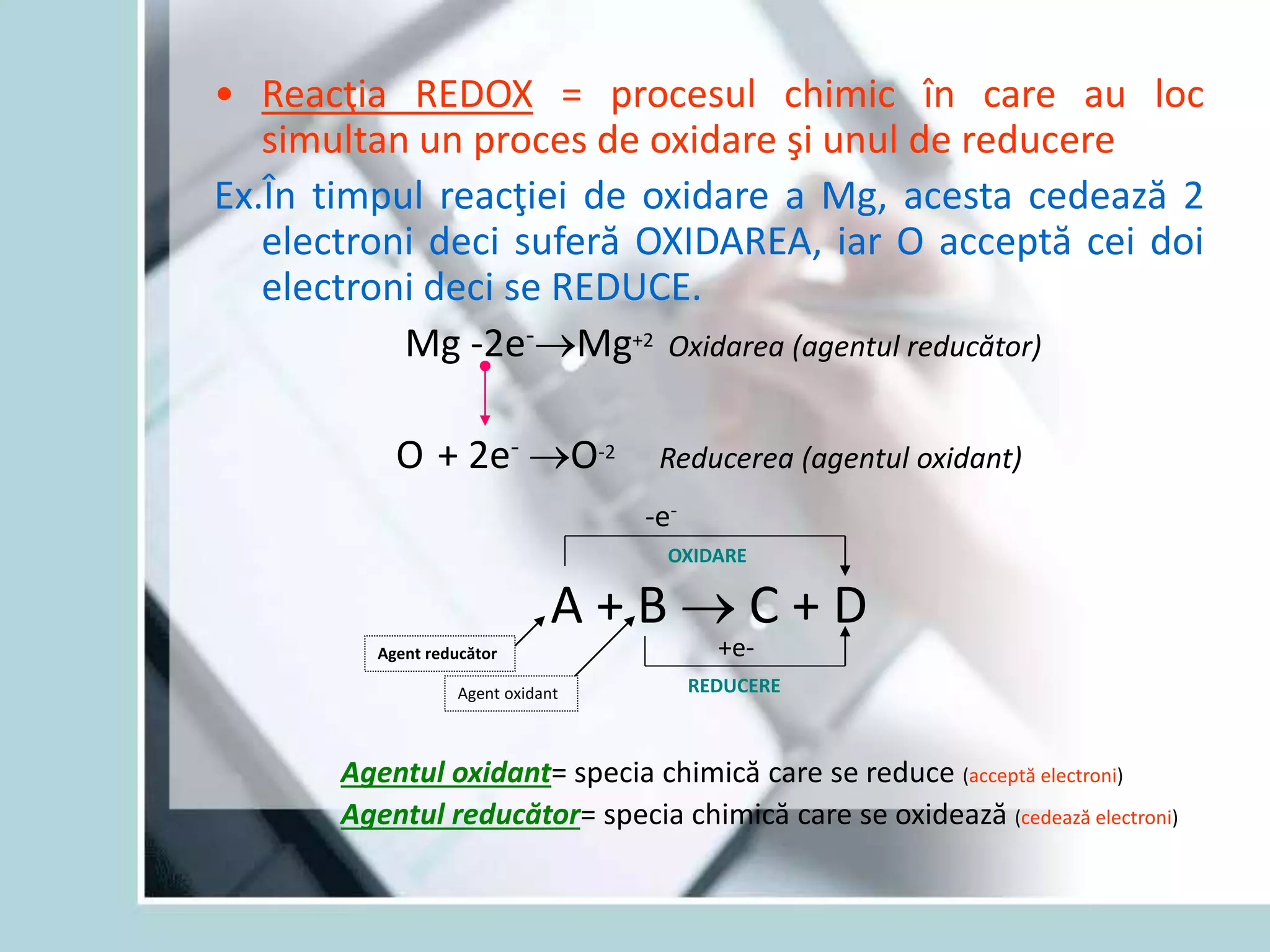 Reactii redox.Aplicatii | PPT