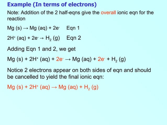 Redox electron transfer | PPT