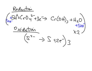 Redox Exercises | PPT