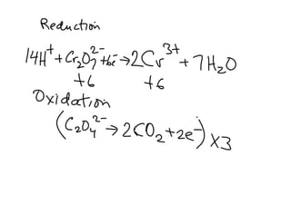 Redox Exercises | PPT