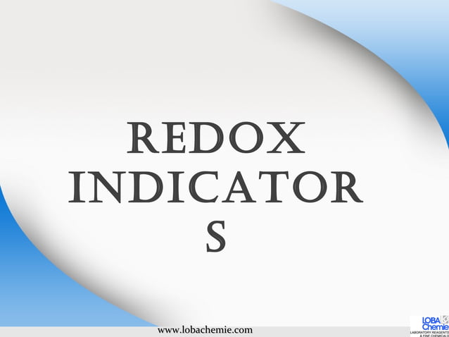 Redox Indicators by Lobachemie | PPT