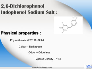 Redox Indicators by Lobachemie | PPT