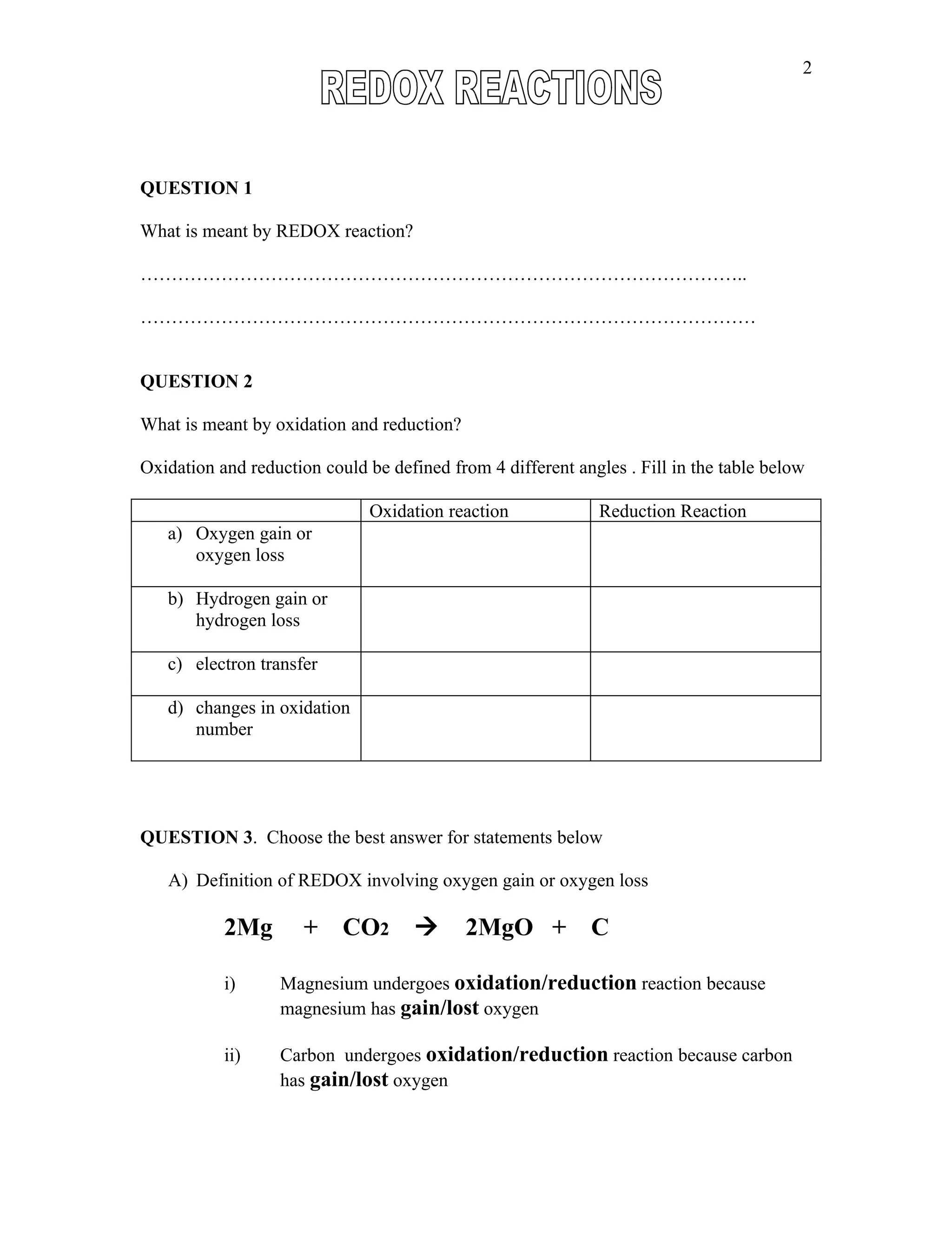 Redox module part one-3 | PDF