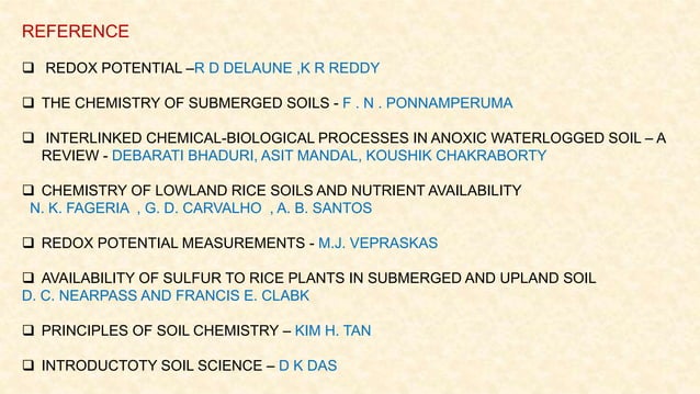 REDOX POTENTIAL MEASUREMENT AND ITS APPLICATION IN SOIL FERTILITY ...