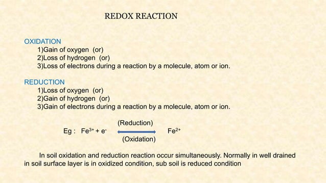REDOX POTENTIAL MEASUREMENT AND ITS APPLICATION IN SOIL FERTILITY ...