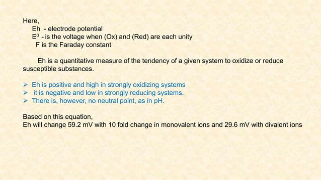 REDOX POTENTIAL MEASUREMENT AND ITS APPLICATION IN SOIL FERTILITY ...