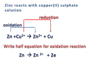 Redox= quiz part 1 with answers | PPTX