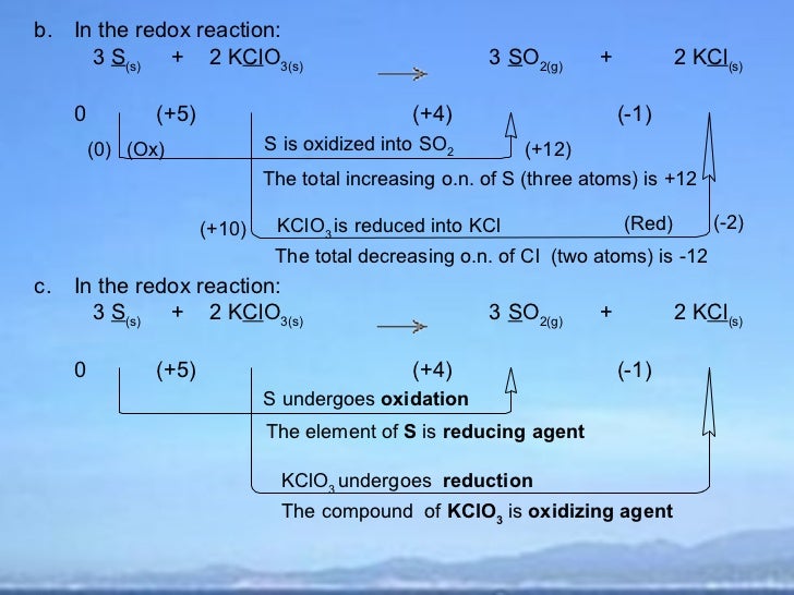 Redox reaction
