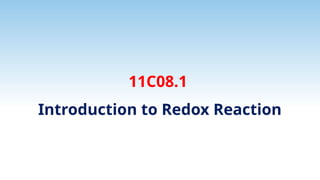 Redox Reaction of class 11 cbse isc.pptx