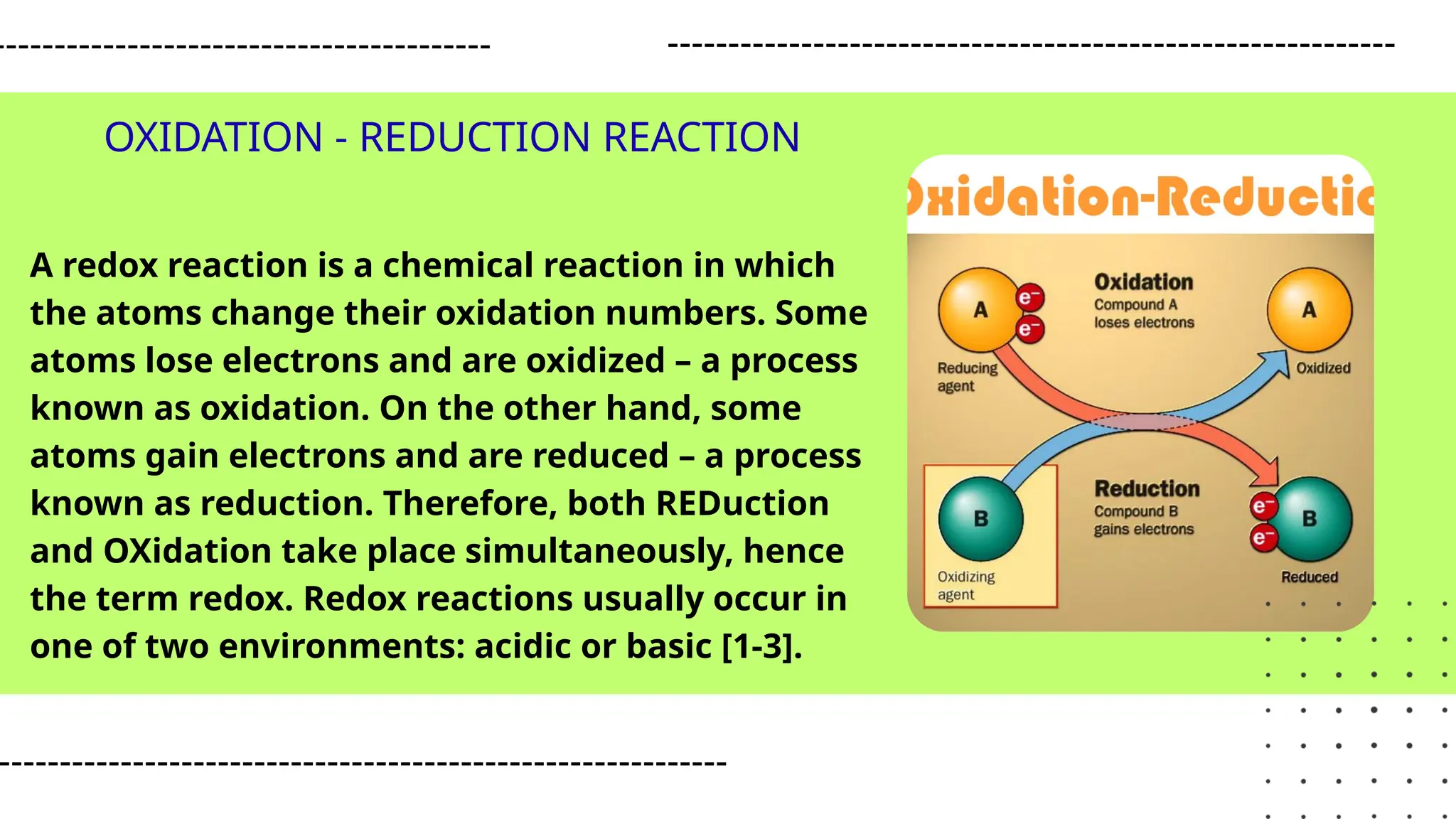 REDOX REACTION.pptx..................... | PPTX