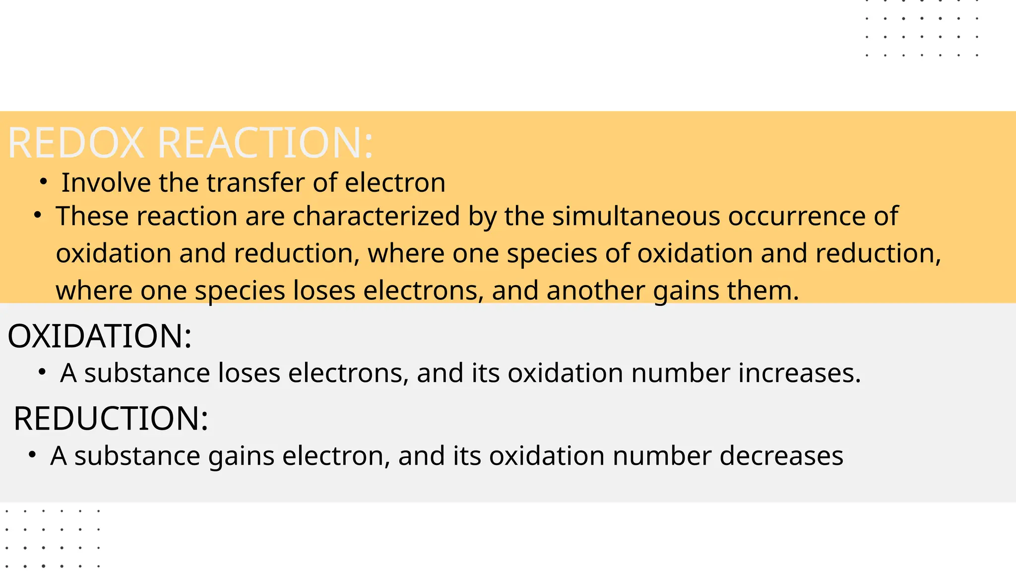 REDOX REACTION.pptx..................... | PPTX
