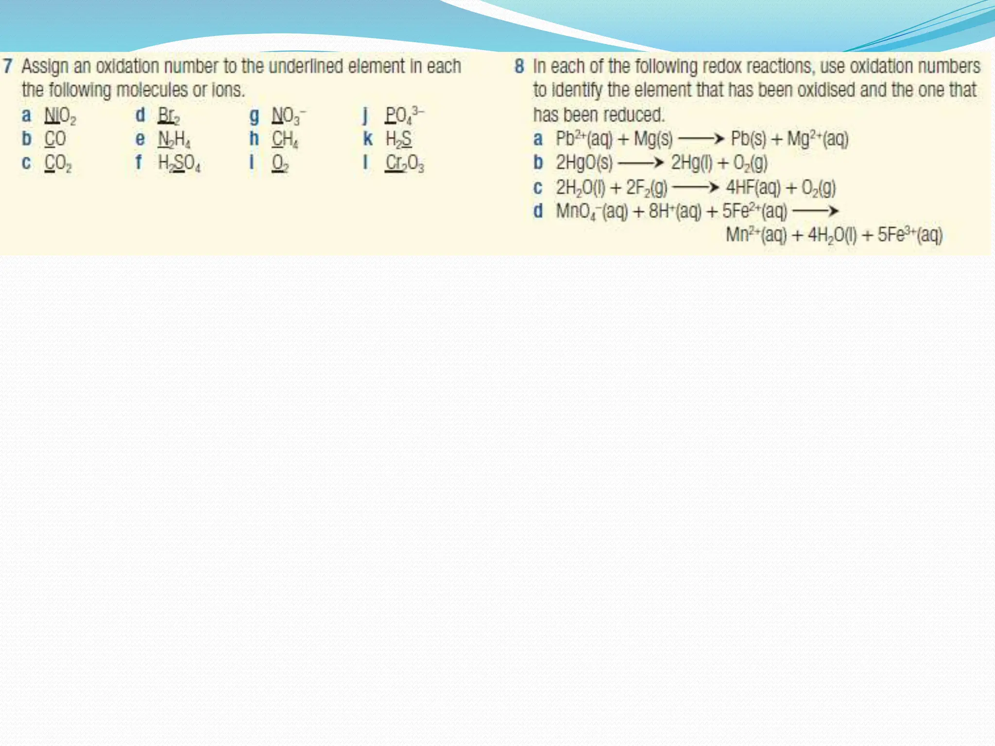 REDOX REACTION 01.ppt | Chemistry | Science