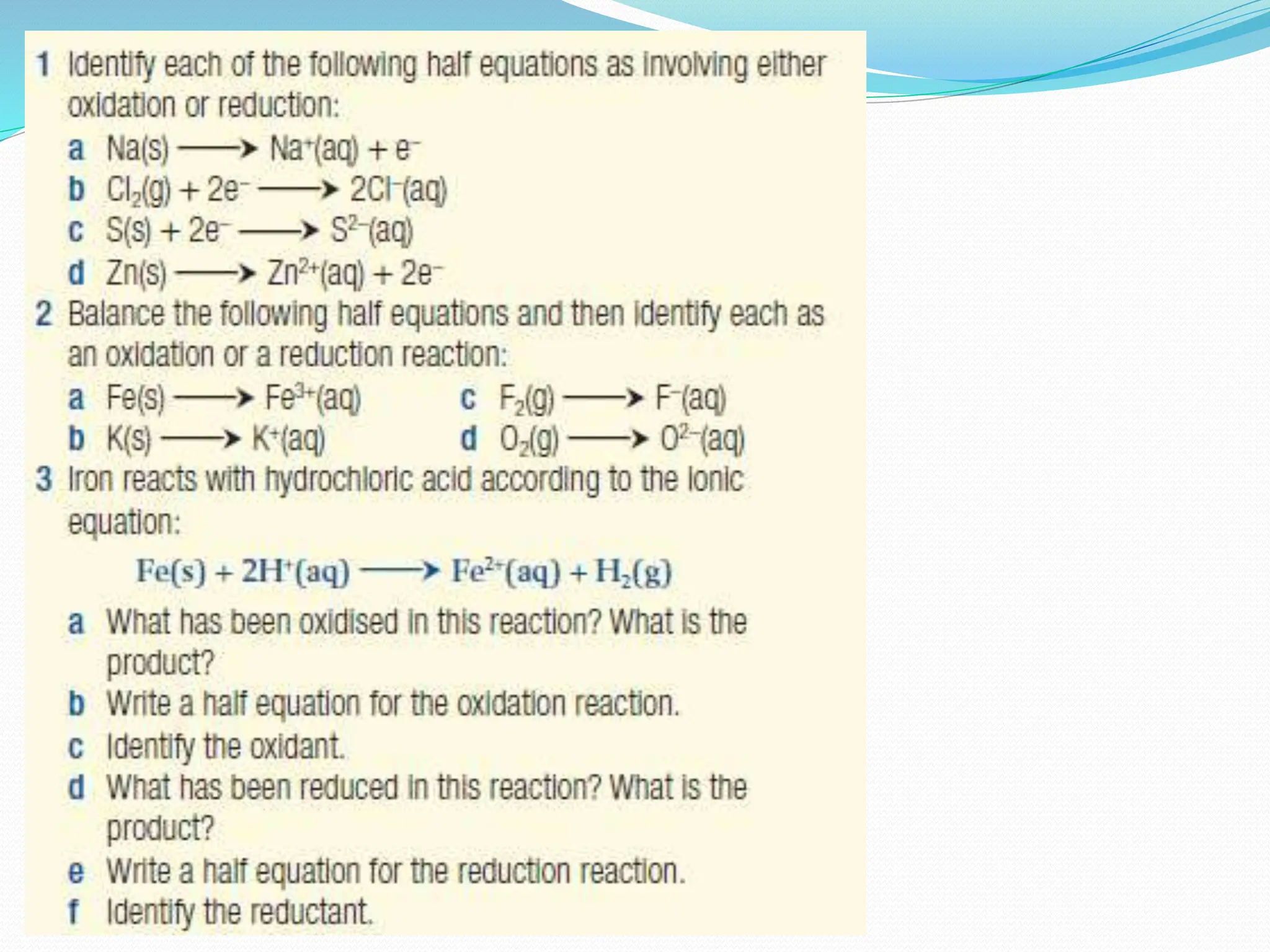 REDOX REACTION 01.ppt | Chemistry | Science