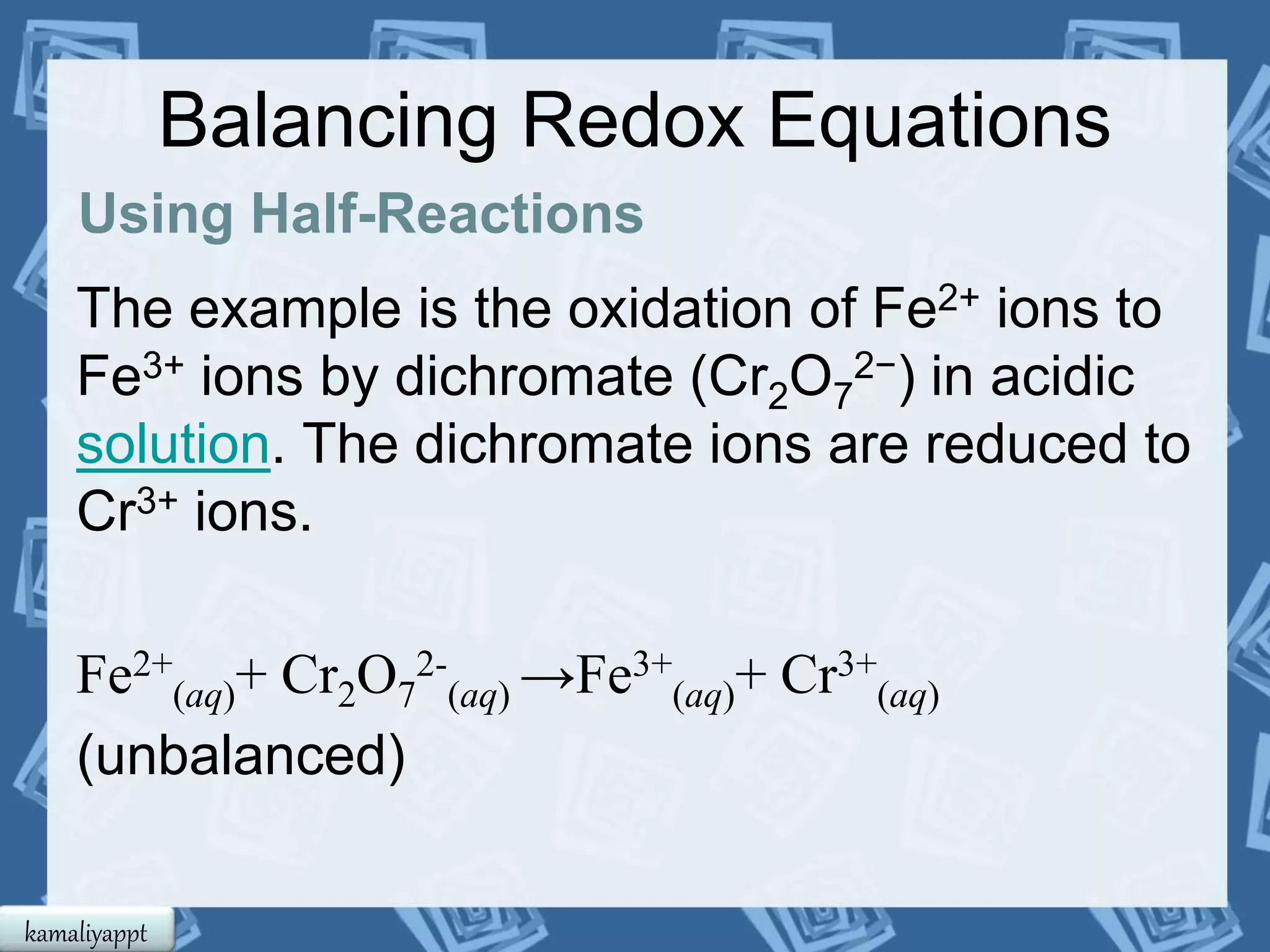 Redox Reaction and Electrochemical Cell (Reaksi Redoks dan Sel ...