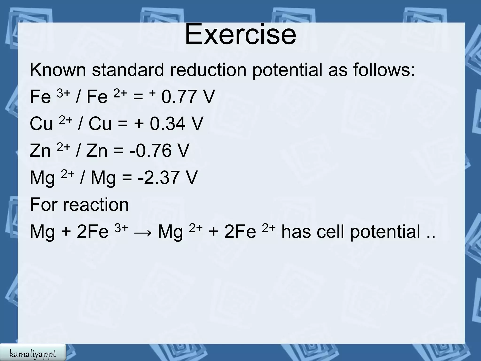 Redox Reaction and Electrochemical Cell (Reaksi Redoks dan Sel ...