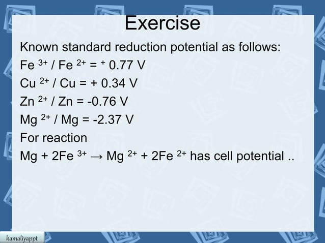 Redox Reaction and Electrochemical Cell (Reaksi Redoks dan Sel ...
