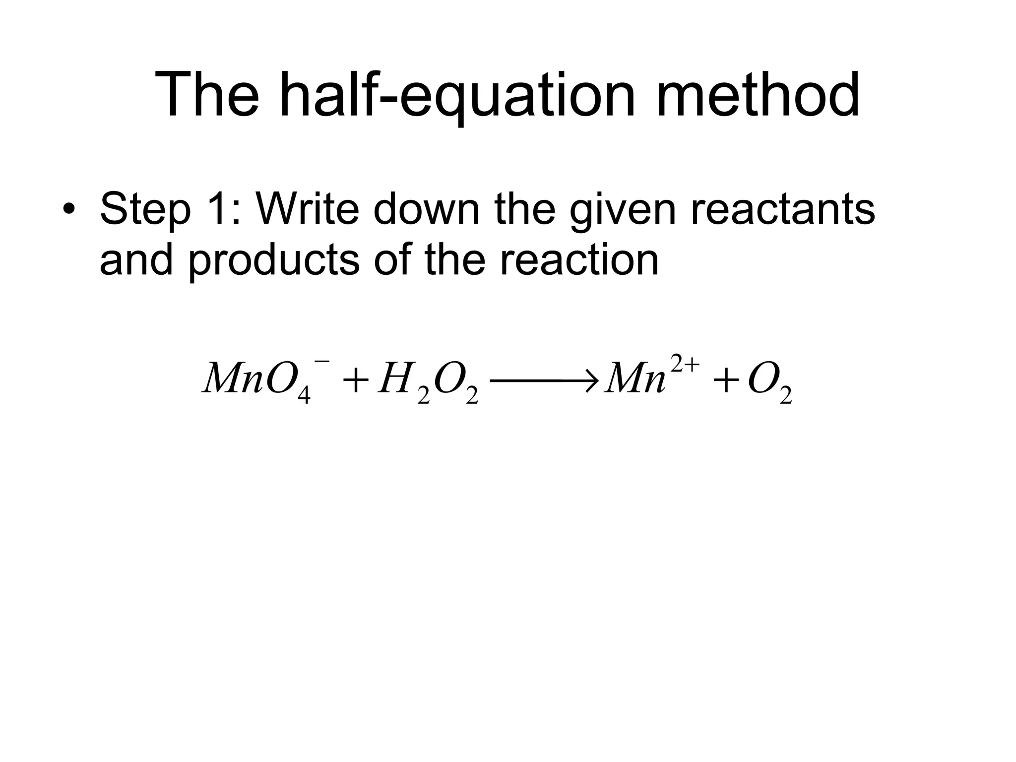 Redox reactions | PPT