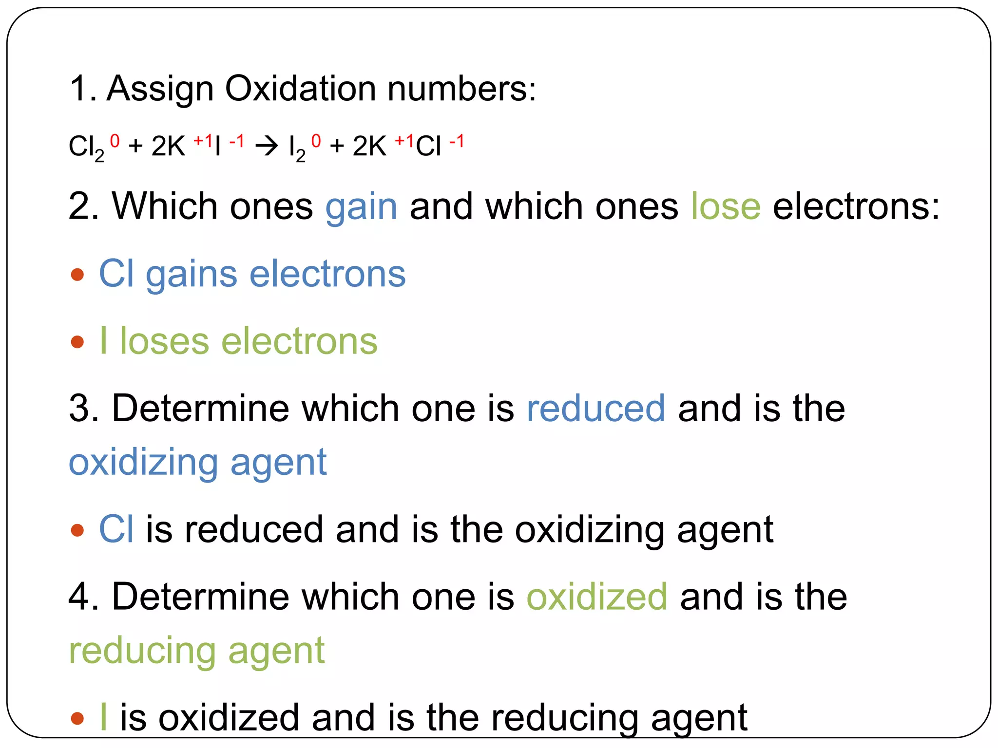 Redox reactions | PPTX | Chemistry | Science