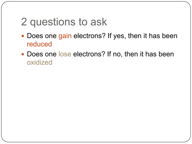 Redox reactions | PPTX | Chemistry | Science