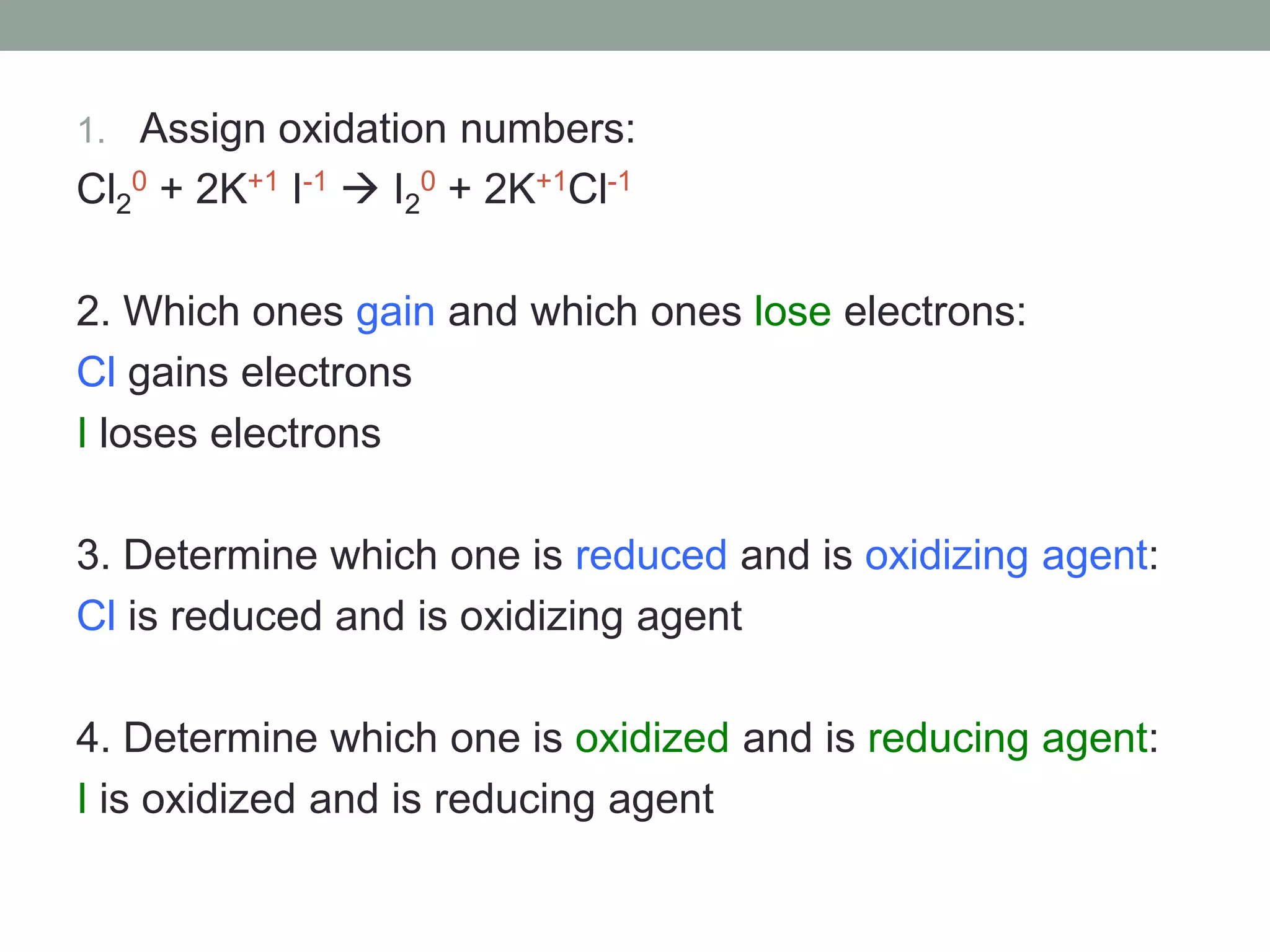Redox reactions | PPTX