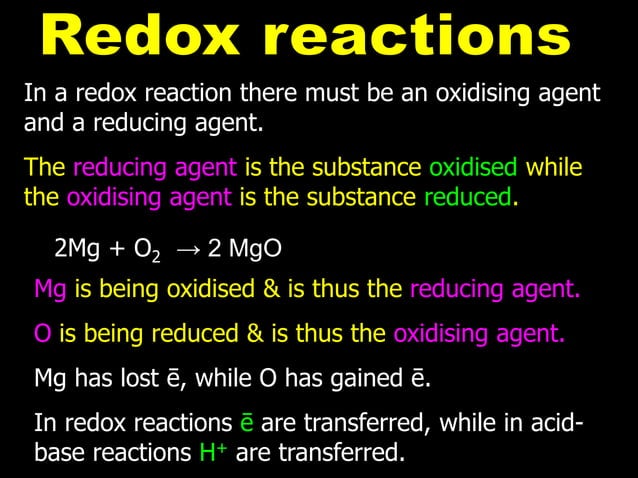 Redox reactions.pdf : Acids and Bases su | PDF