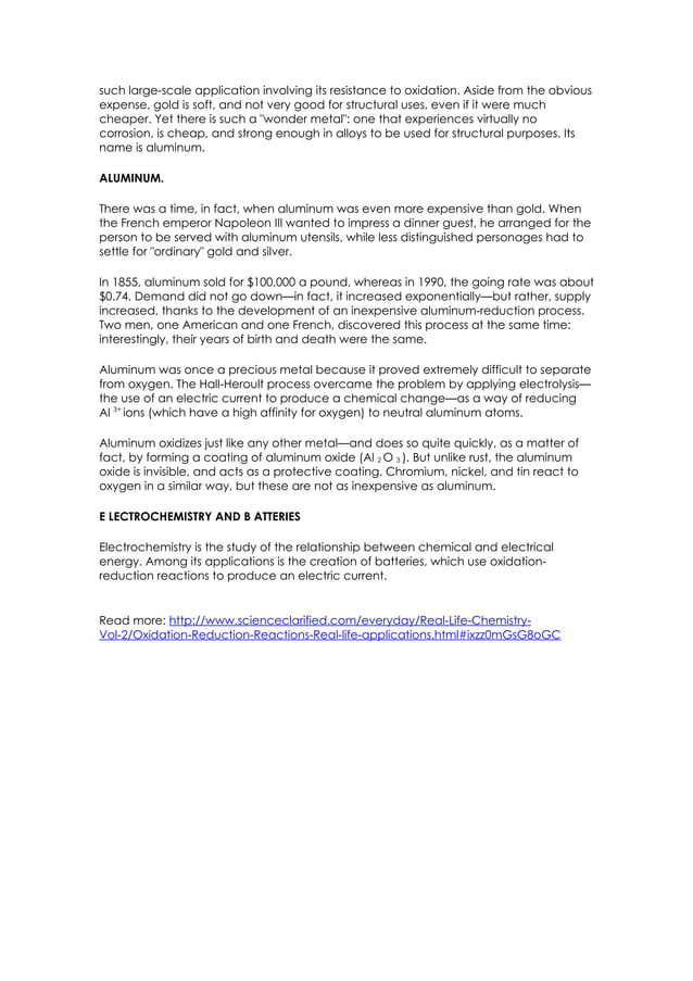 Redox reactions everyday examples | DOC