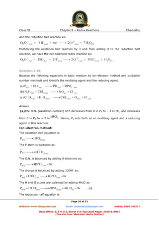 Redox Reaction Agents
