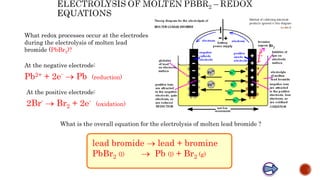 Redox reactions at electrodes | PPTX