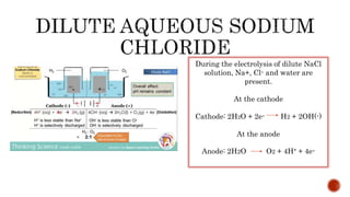 Redox reactions at electrodes | PPT
