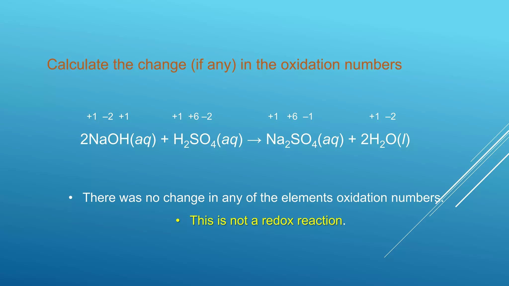 Redox reactions using oxidation numbers | PPTX
