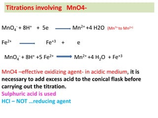 Redox titration | PPTX | Chemistry | Science