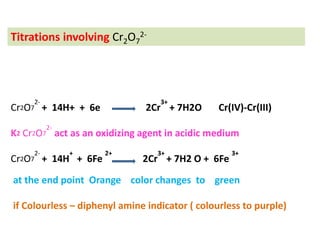 Redox titration | PPTX | Chemistry | Science