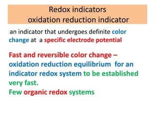 Redox titration | PPTX | Chemistry | Science