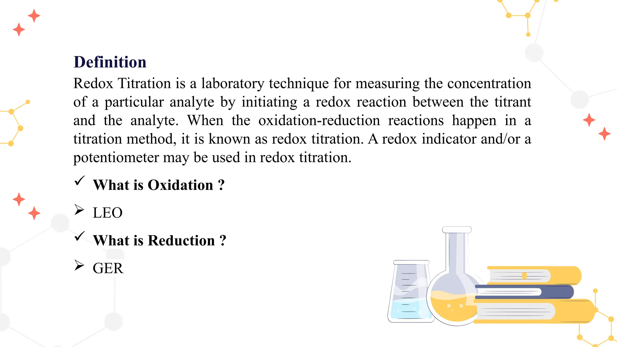 Redox Titration, Redox Potential, Iodometry, Galvanic Cell ...