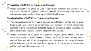 Redox Titration, Redox Potential, Iodometry, Galvanic Cell ...