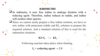 Redox Titration, Redox Potential, Iodometry, Galvanic Cell ...