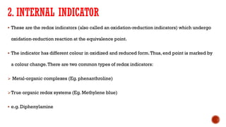 Redox titration, its theory, iodometry and iodimetry | PDF
