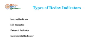 redox titration B pharm 1st sem Full notes | PPTX