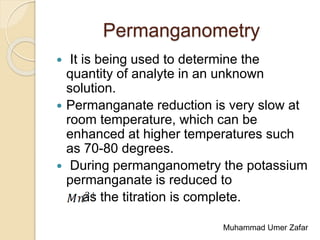 Redox titrations | PPTX