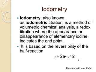 Redox titrations | PPTX