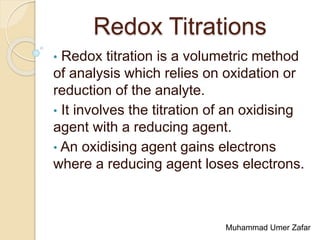 Redox titrations | PPTX