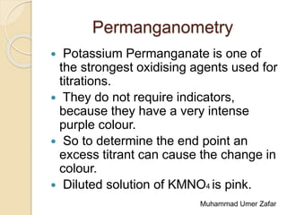 Redox titrations | PPTX
