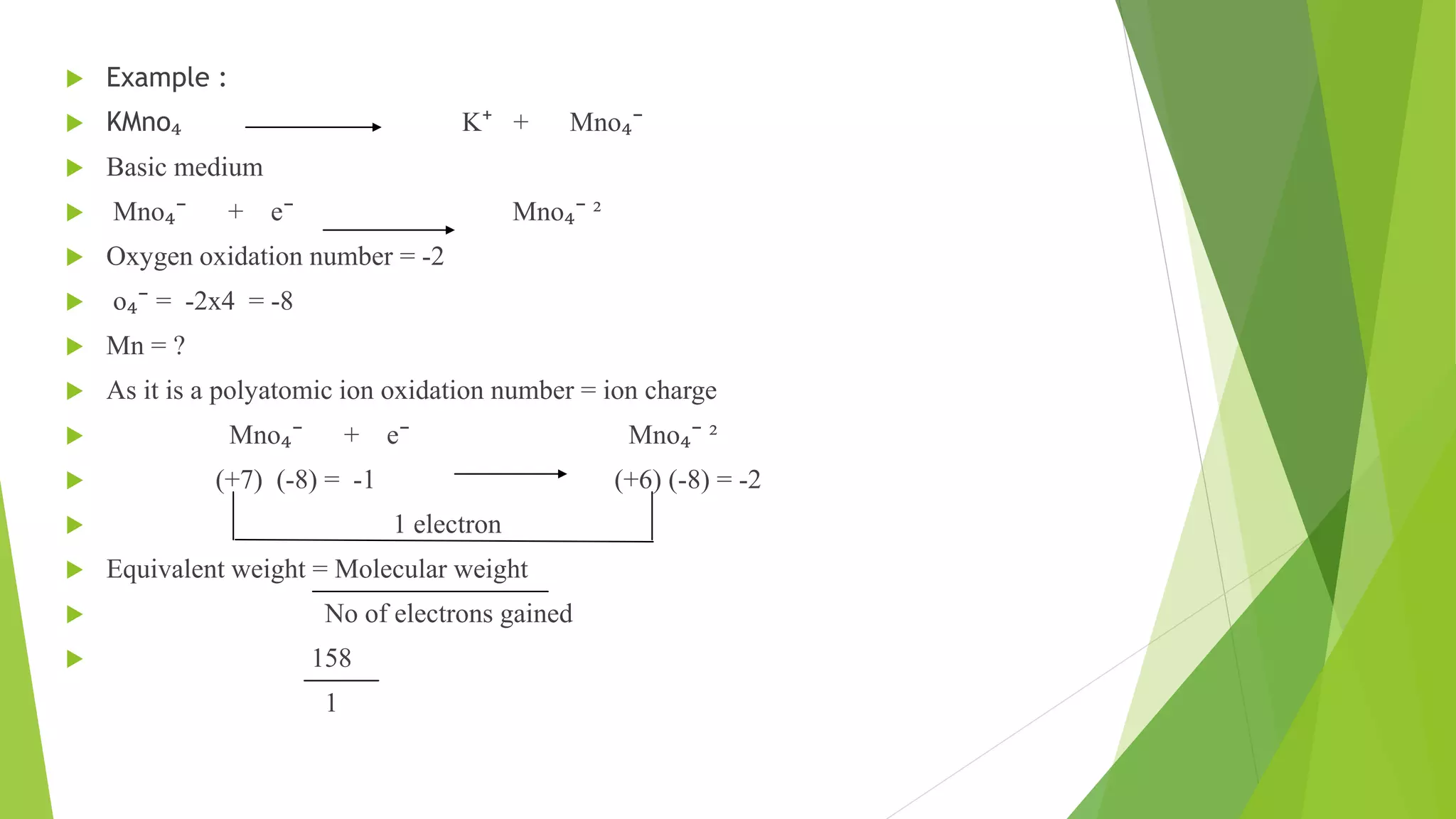 Redox titrations in pharmaceutical analysis | PPTX
