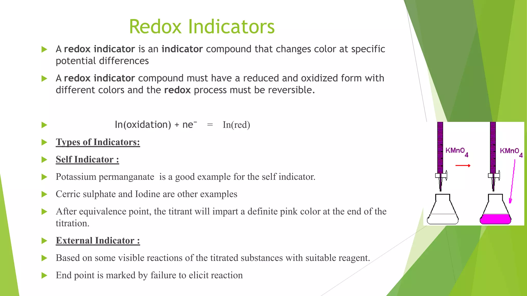Redox Titrations In Pharmaceutical Analysis PPTX