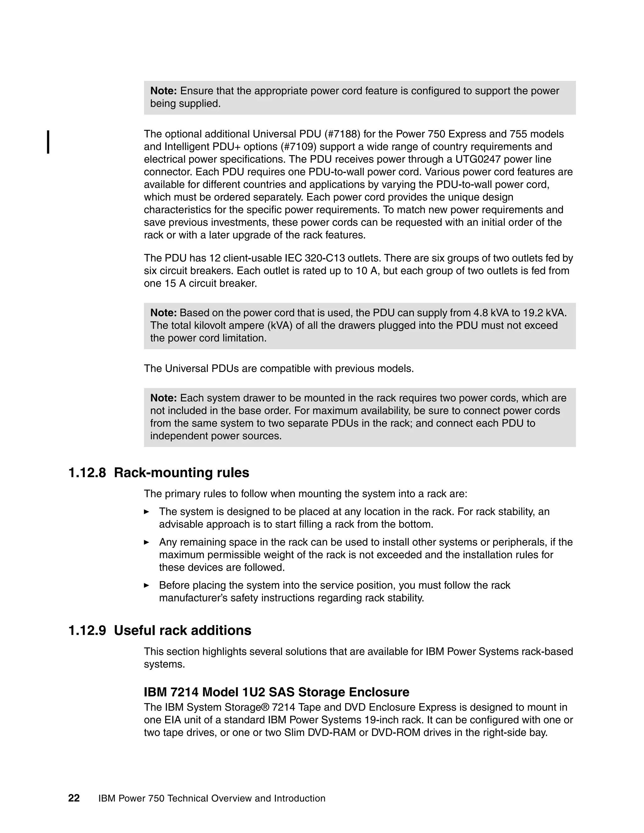 IBM Power 750 and 755 Technical Overview and Introduction | PDF